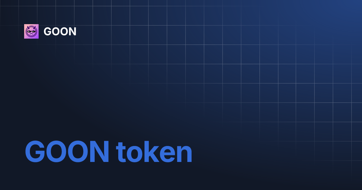 GOON token | GOON